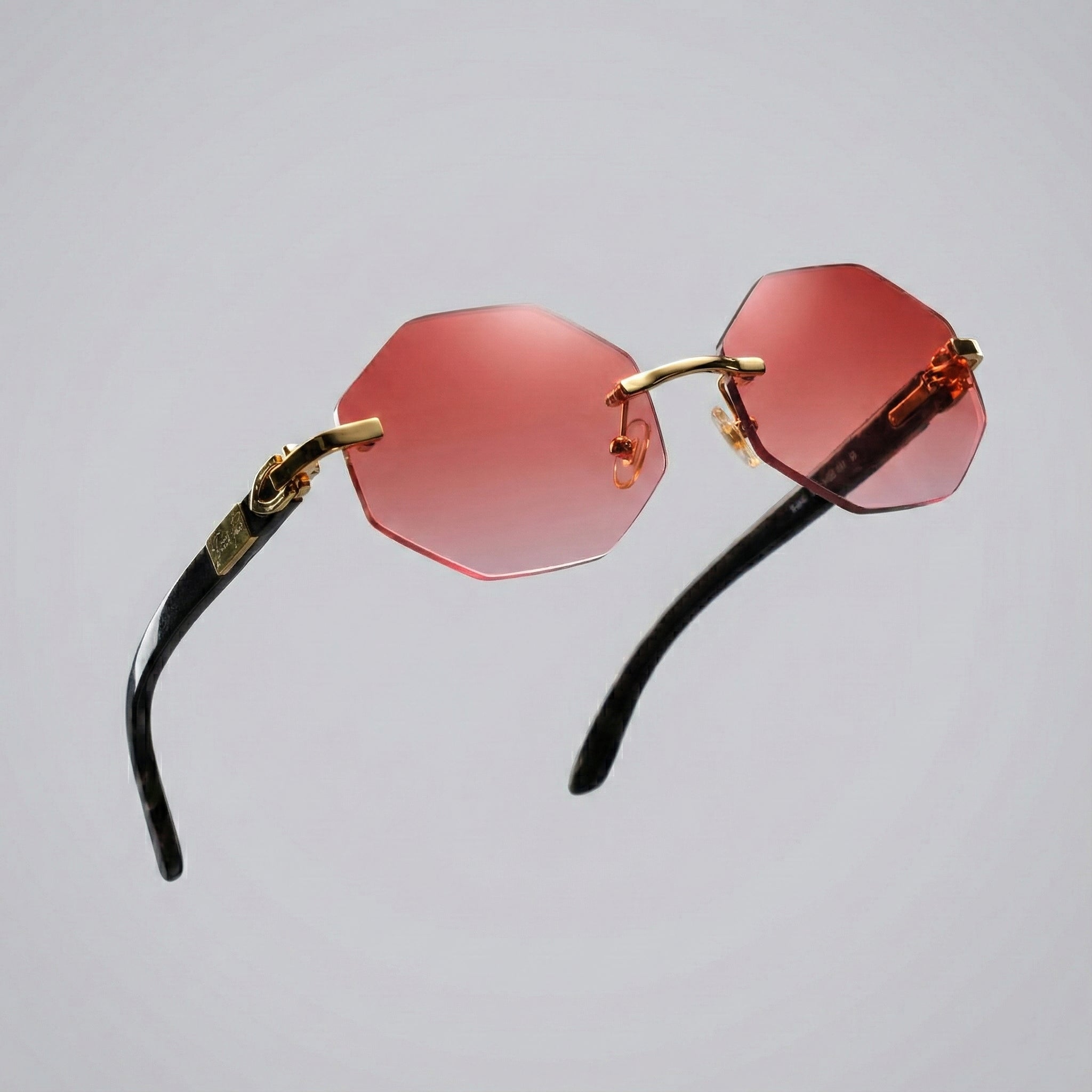David Ford Buffalo Rimless Eyewear | Exotic Horn & 18K Gold Luxury Fra ...